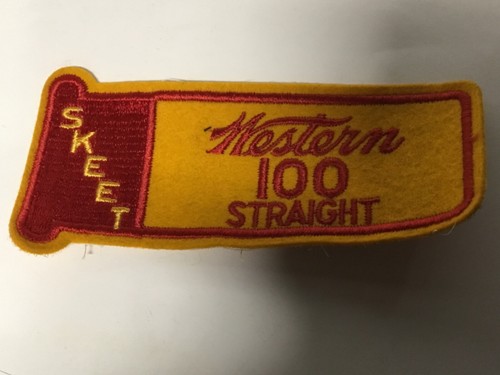 Western Shotgun Shells Vintage Skeet Shooting Embroidered Patch Red 100 ...