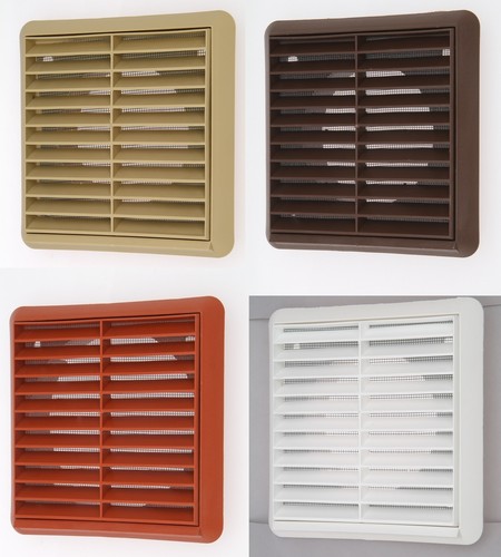 Fixed Fan Grille 6" 150mm Round Spigot Outdoor Extractor Flyscreen ...