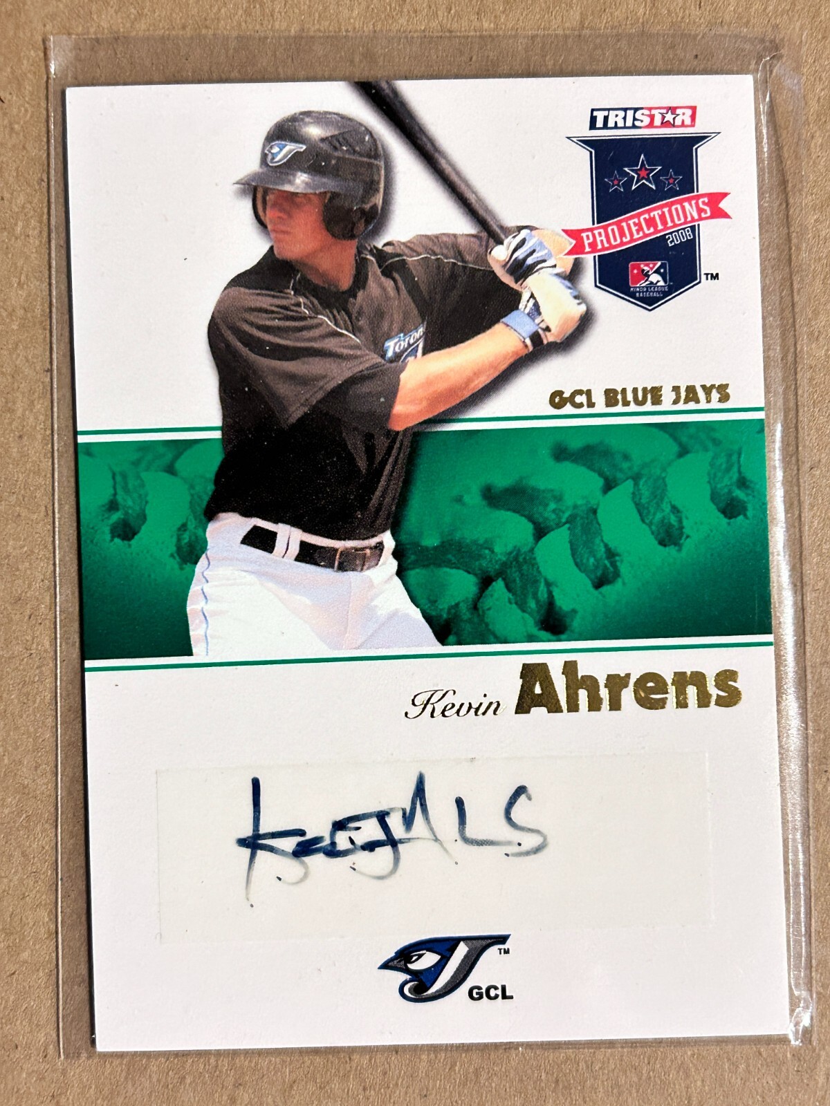 2008 TRISTAR PROjections Green #177 Kevin Ahrens /50 GCL Blue Jays #'d ...