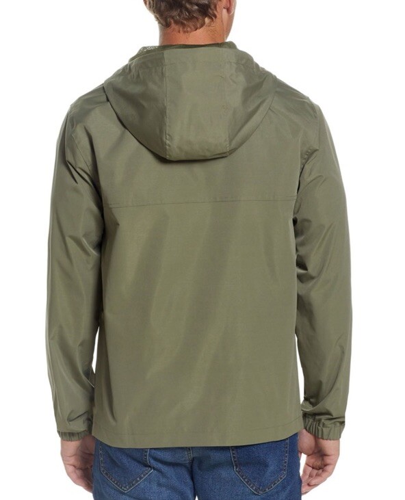 WP Weatherproof Hooded Full Zip Rain Slicker Sport Jacket Raincoat ...