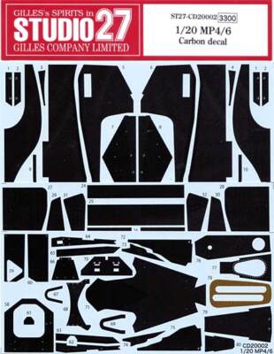 Studio 27 F1 Carbon Decal McLaren MP4/6 Carbon Decal 1/20 Decal | eBay