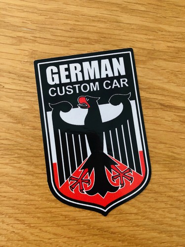 GERMAN CUSTOM CAR Aufkleber Sticker Adler Youngtimer OEM Motorsport ...