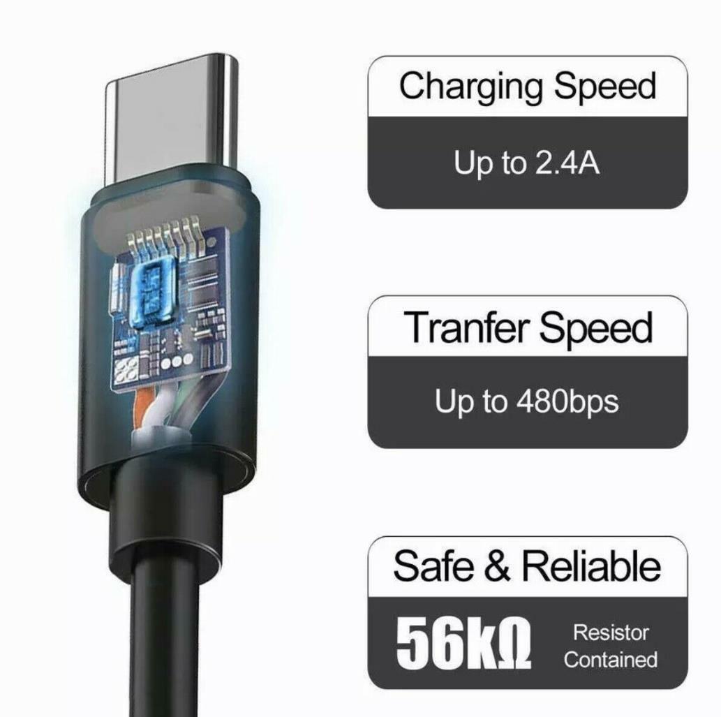 For Samsung Galaxy A01 A10e A51 A71 S10 S20 Note 9 Type C Charging ...