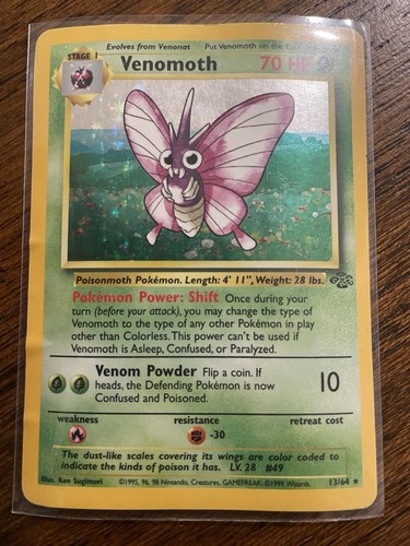 Pokémon TCG Venomoth Jungle 13/64 Holo Unlimited Holo Rare | eBay