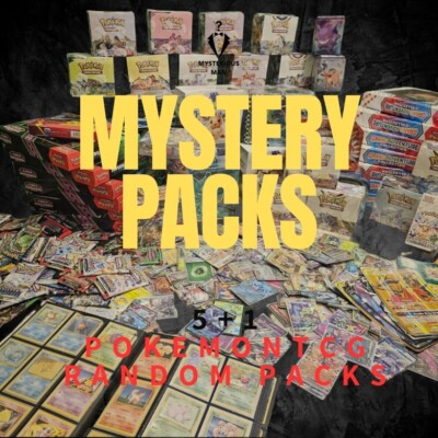 Pokémon Mystery Pack - 6 Random Booster Packs! New & Old Sets! Exciting ...