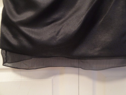 Vera Wang WHITE Little Black Party Cocktail Rushed Dress size 10 | eBay