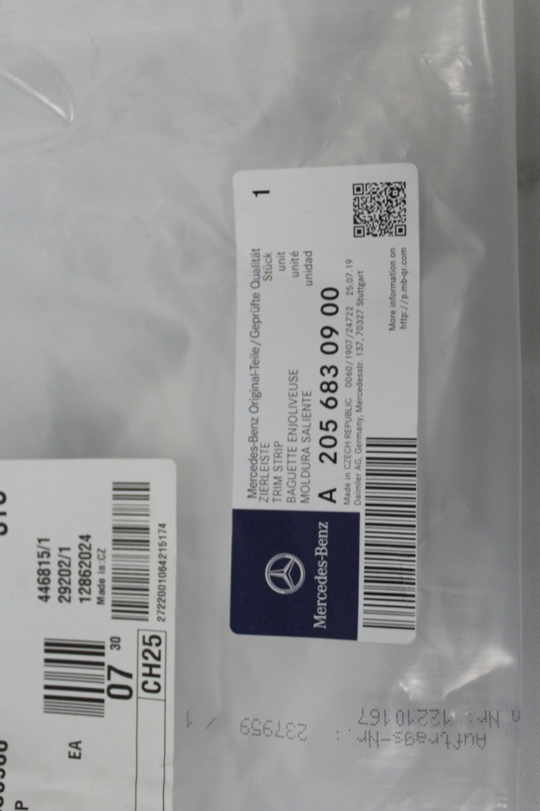 Genuine Mercedes-Benz W205 C-Class GLC Centre Console Chrome Trim ...