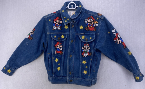 Mario Hand-Decorated Denim Jean Jacket – Women’s Small – Unique Custom ...
