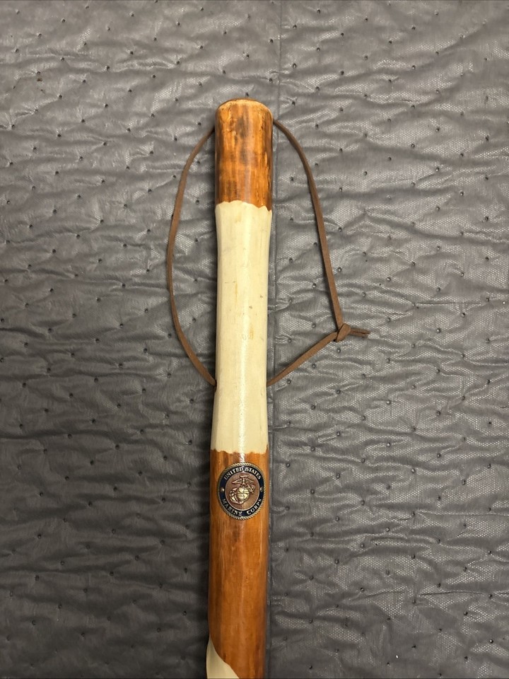 Hand Crafted Exotic Wood (Marine Corps) Walking Stick 47” | eBay