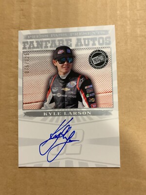 2013 KYLE LARSON PRESS PASS FANFARE AUTOGRAPH 076/225 | eBay