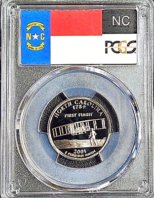 2001 S Clad North Carolina State Quarter PCGS PR69DCAM | eBay