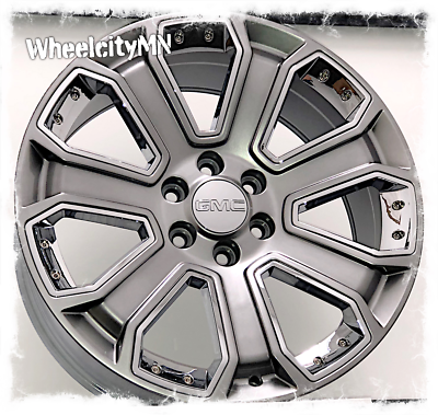 20 inch silver chrome 2016 CK164 GMC Sierra 1500 Denali OE replica ...