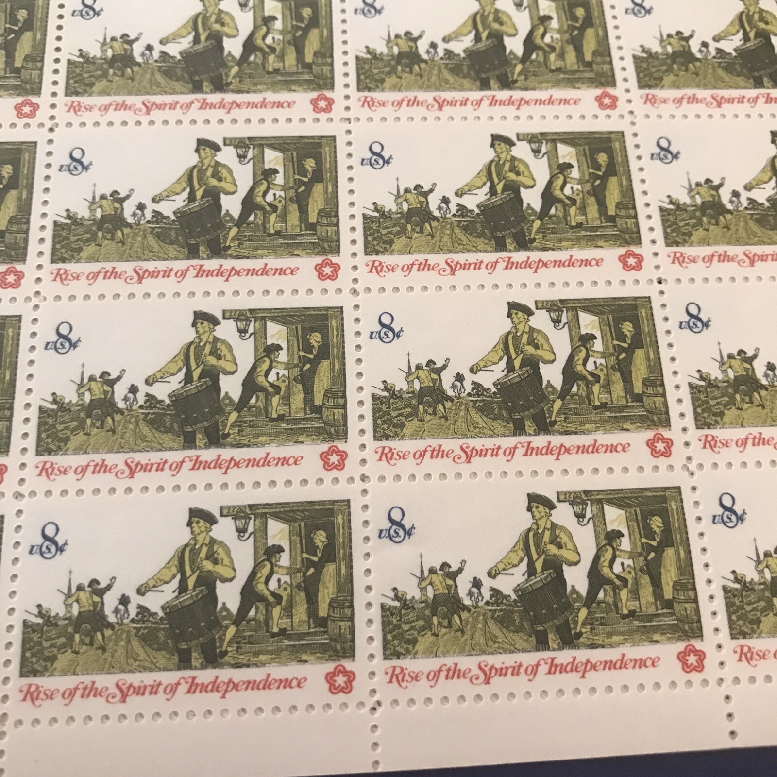 Rise of the spirit on independence 8 cent stamp Full Sheet. MNH. | eBay