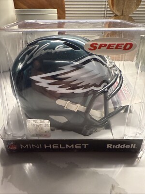 DeAndre Swift Signed Speed Mini Helmet JSA Autograph Eagles Becker COA ...