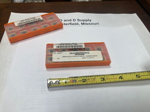 *Pack of 10*, Hertel 89455588, Carbide Turning Inserts SNMG432-HL1 ...