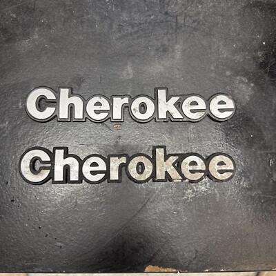 Jeep Cherokee OEM Metal Emblem Side Rear XJ 92 93 94 95 96 97 Badge ...
