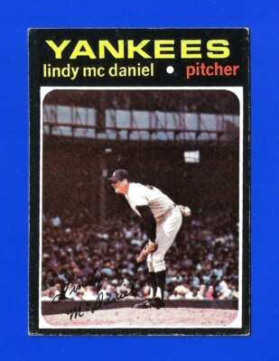 1971 Topps BASEBALL SET BREAK #303 LINDY McDANIEL NEW YORK YANKEES (JP1 ...