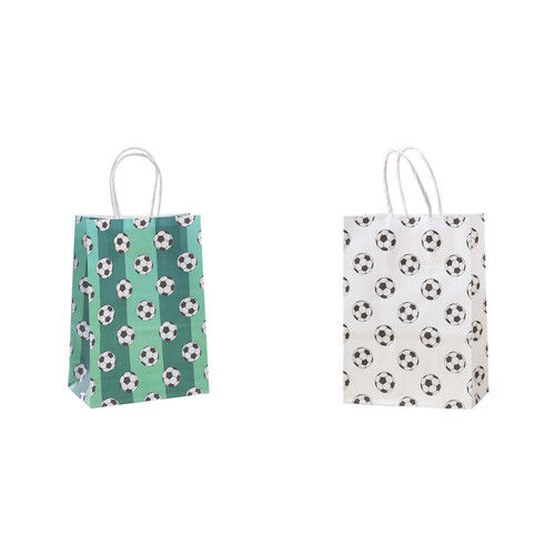 12pcs Soccer Party Favor Paper Bag Football Theme Candy Bags (Green ...