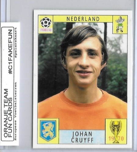 2022 JOHAN CRUYFF - FAKE Card (only for fun) " like Panini " World Cup ...