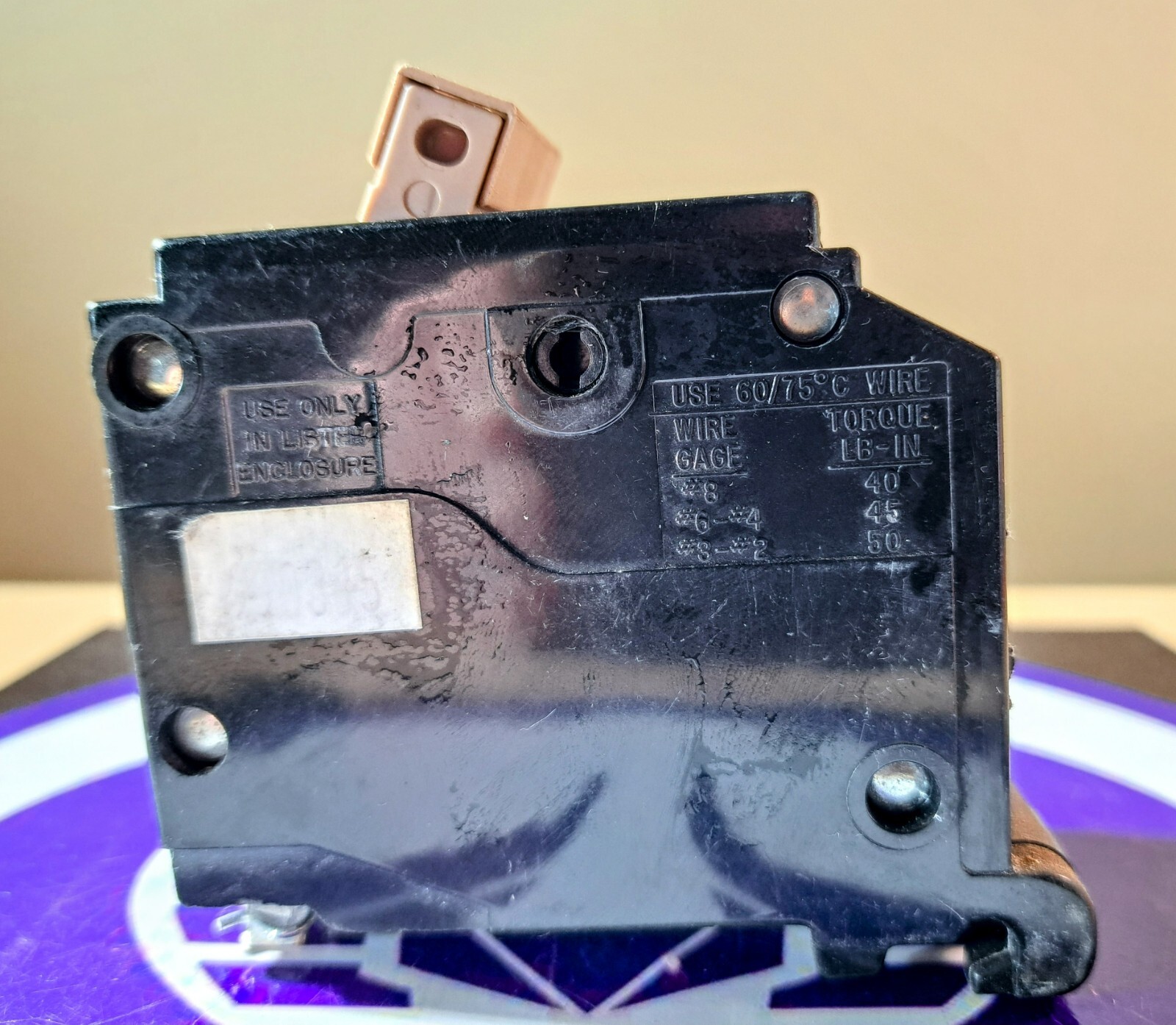 UND LAB INC CIRCUIT BREAKER XR-1915 2 POLE 120/240 V.A.C. 50 AMP | eBay