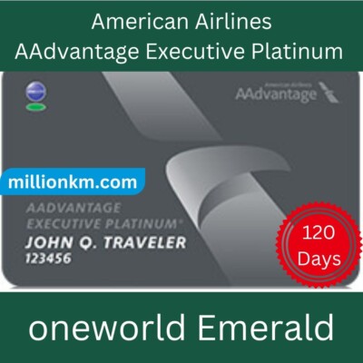 AA Executive Platinum oneworld Emerald Status Upgrade For 120 Days | eBay