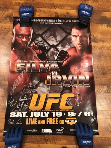 UFC FN Poster Sbc Anderson Silva Vs James Irvin Autographed | eBay