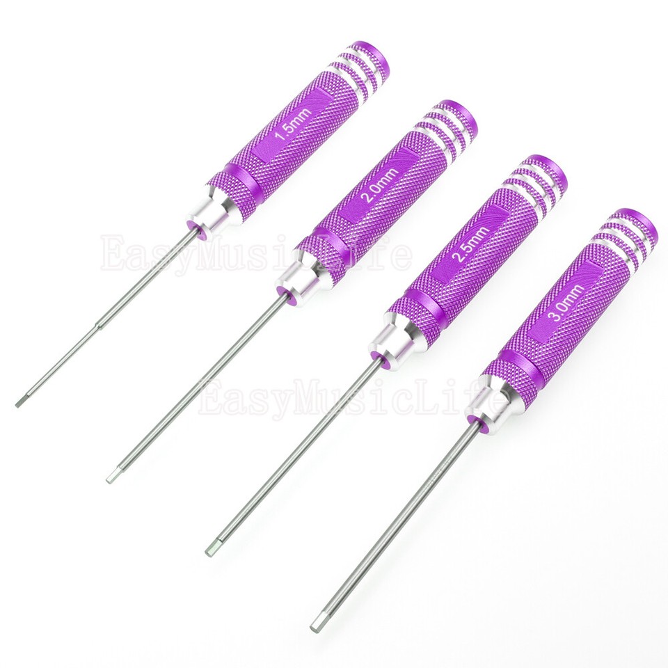 Purple Hex Screwdriver Set 1.5 2.0 2.5 3.0mm Tools Kit for Rc ...