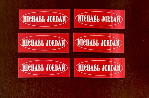 Michael Jordan 1x3 Laser Engraved Metallic Red Metal Name Plate, Ideal ...