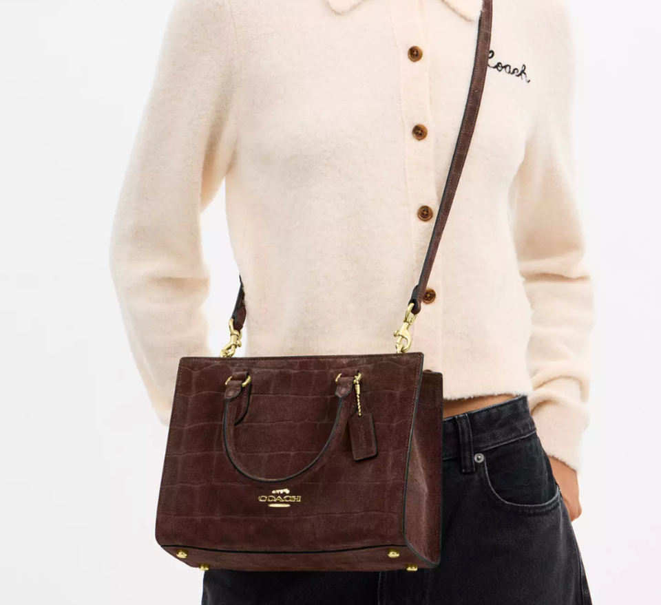 NWT Coach Maggie Small Tote Bag In Blocked Signature Canvas CY676/CY668 ...