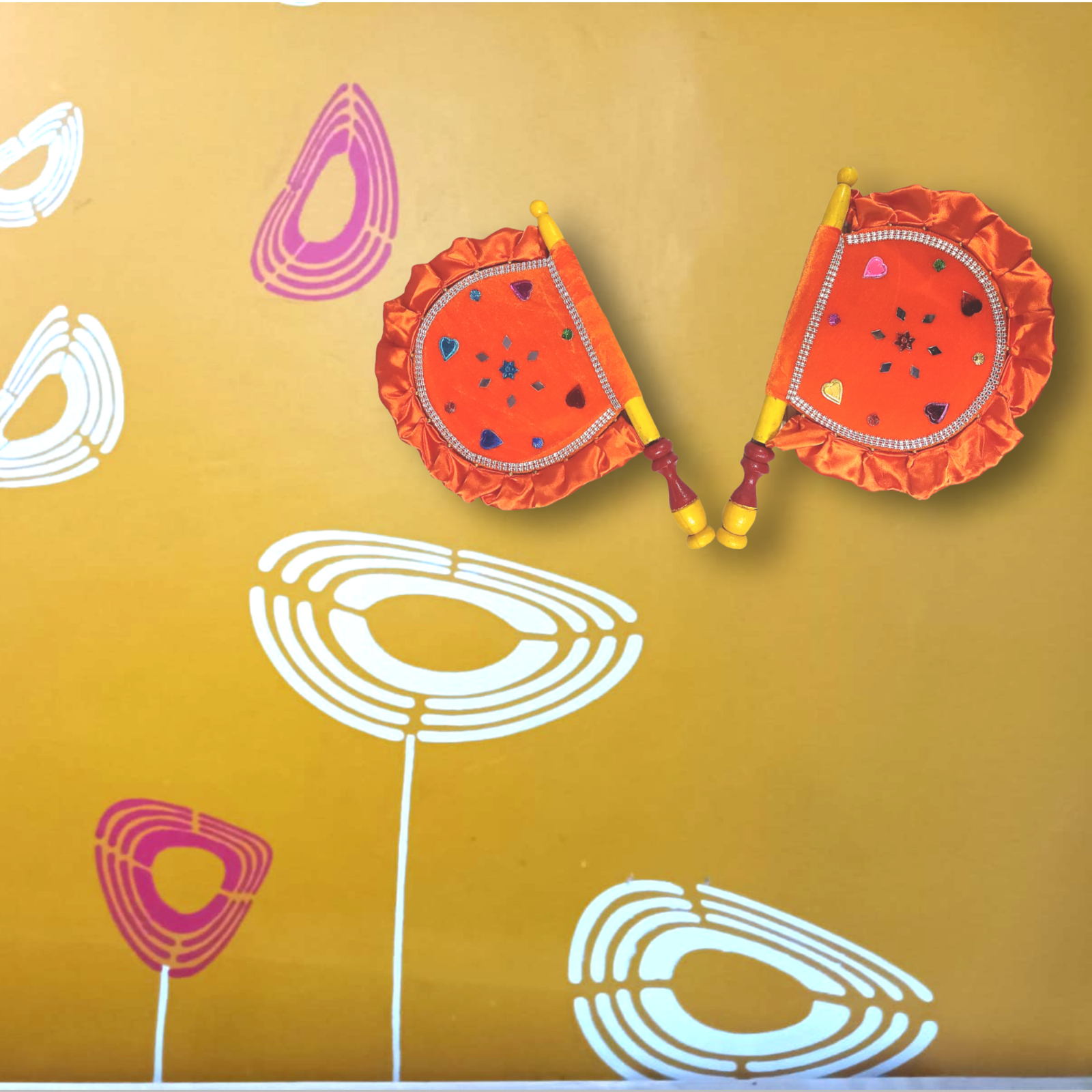 Wooden Handcrafted Hand Fan/ Beejna Pankha , Royal/Punjabi Hand-fan ...