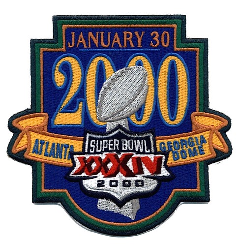 SUPER BOWL 34 ~ RAMS vs TITANS OFFICIAL SB XXXIV Willabee & Ward NFL ...