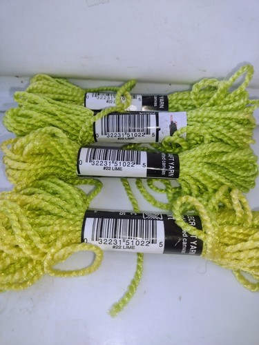 Needloft Plastic Canvas Yarn Lot Of 4 - 10 Yds 2 Ply 100% Nylon You ...