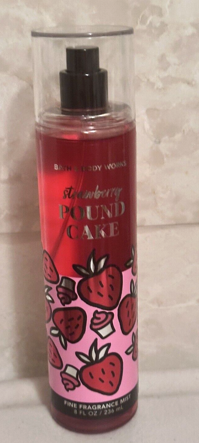 Bath & Body Works Strawberry Pound Cake Mist Fine Fragrance Body Mist 8 ...