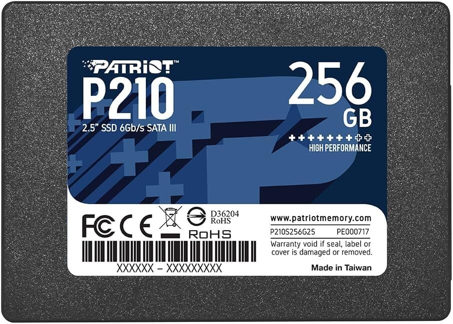 Patriot SSD LAPTOP HARD DISK P210 256 GB SSD SATA III 6Gb/s 2.5" STATO ...