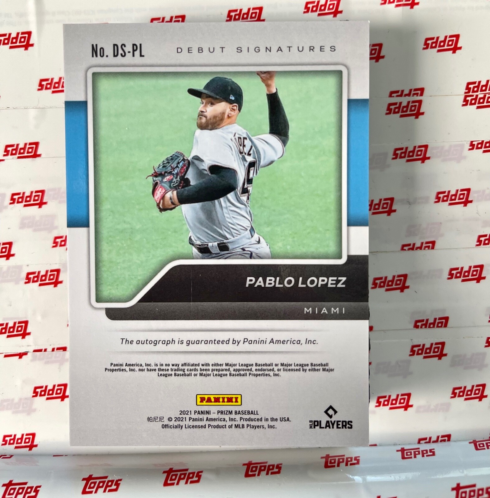 2021 Prizm Baseball Debut Signatures Auto Pablo Lopez Miami Marlins | eBay