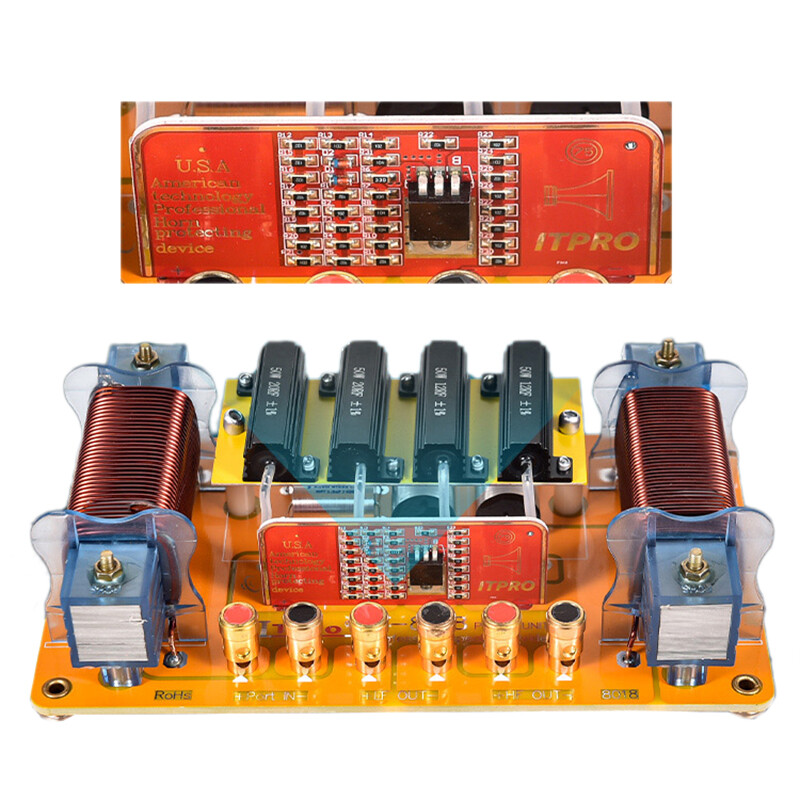 1x 2000W 2 Way Speaker Frequency Divider Crossover Board Tweeter Woofer ...