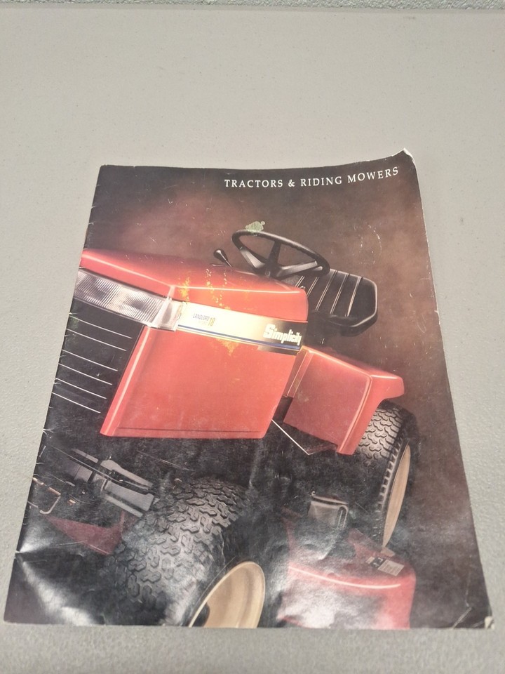 1994 SIMPLICITY Lawn & Garden Tractors Sales Brochure Dealer Landlord ...