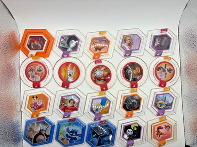 Disney Infinity Power Disc Lot of 20 Discs-Various Types-Rares. Lot 3 ...