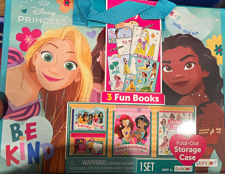 Disney Princess Be Kind 3-Book Activity Set w/ Stickers Fold-Out ...