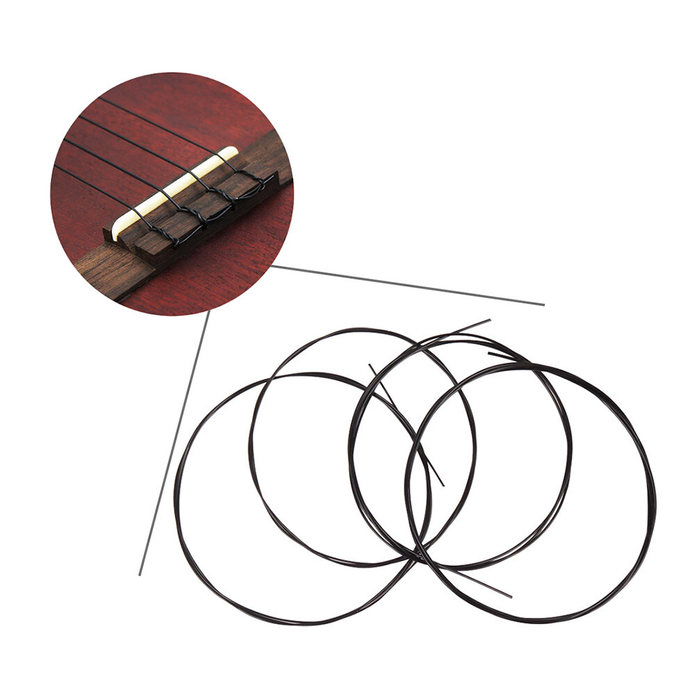Black Ukulele Ukelele Uke Strings Nylon Material 4pcs/set O1z6 for sale ...