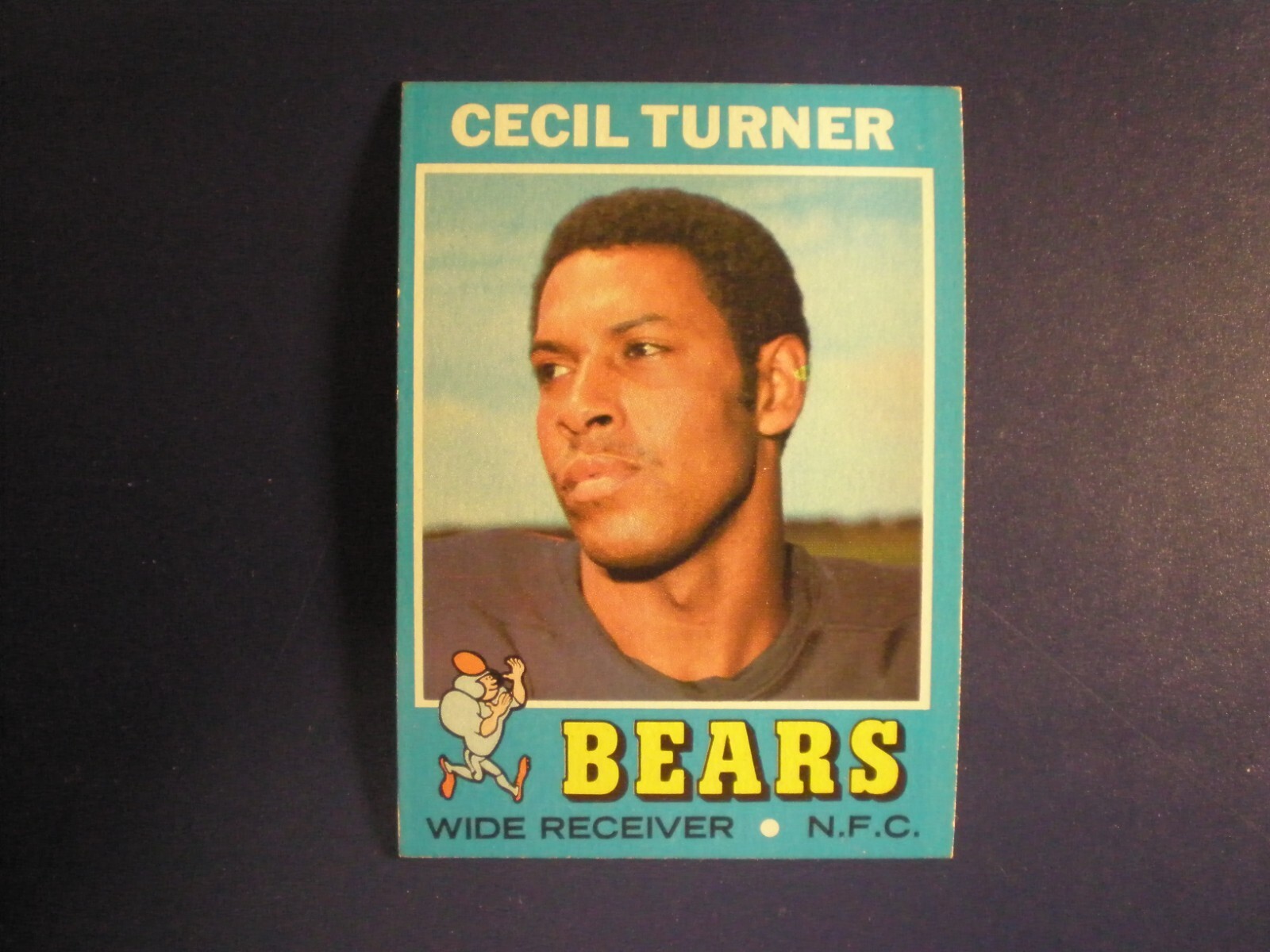 1971 Topps Football Bears Cecil Turner Card # 234 | eBay