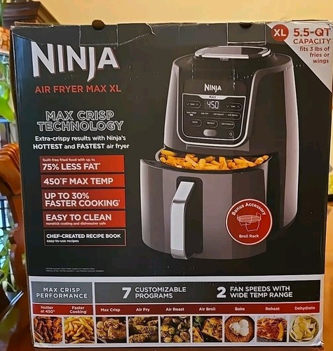 Ninja AF161 Max XL Air Fryer that Cooks, Crisps, Roasts, Bakes ...
