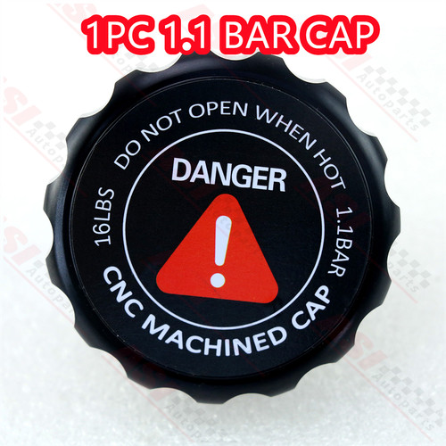 1.1BAR Billet Aluminium Radiator Cap CNC Precision Machined Universal ...