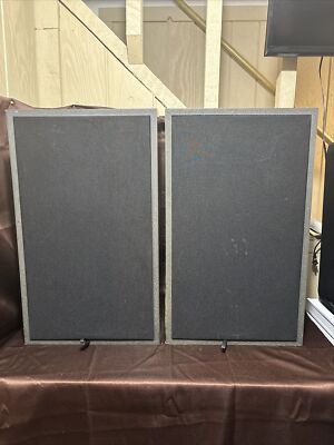 VINTAGE & RARE OMEGA 400 FLOOR STANDING STEREO SPEAKERS PAIR WALNUT 12 ...