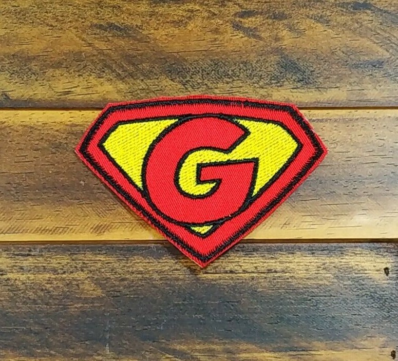 Superman Logo Patch Iron-On Superman Logo Superman Alphabet Super Hero ...