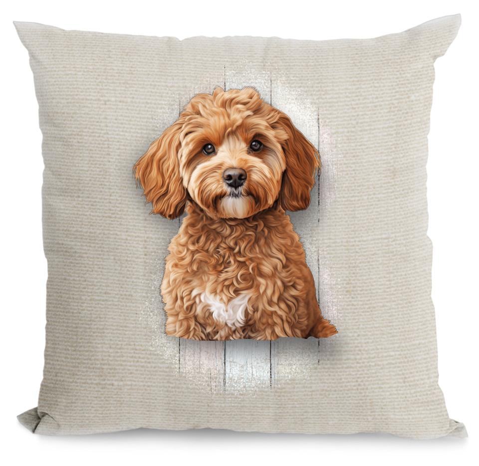 Dog Cushion Covers Linen Printed Dog Cushion / Pillow Covers 28 Breeds ...