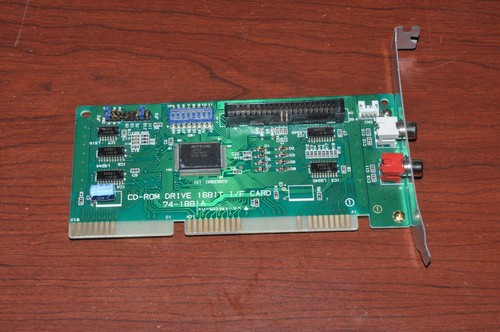 MITSUMI 16bit I/F 74-1881A CD-ROM Drive Card - ISA Slot AS-IS Untested ...
