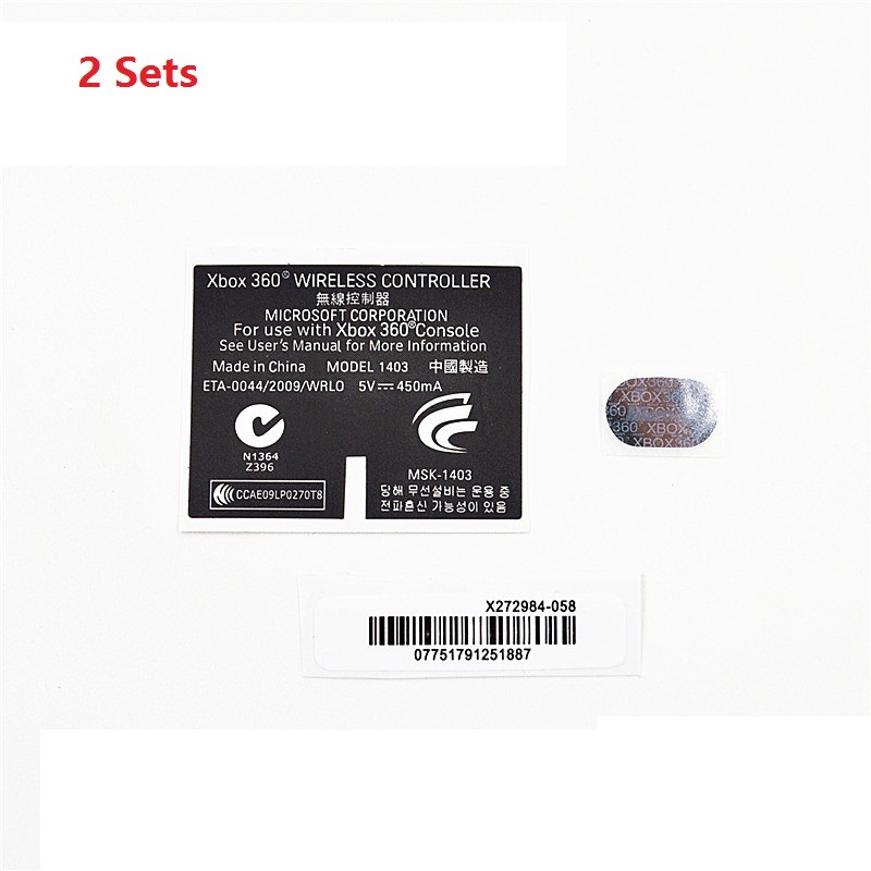 Xbox 360 Wireless Controller Label
