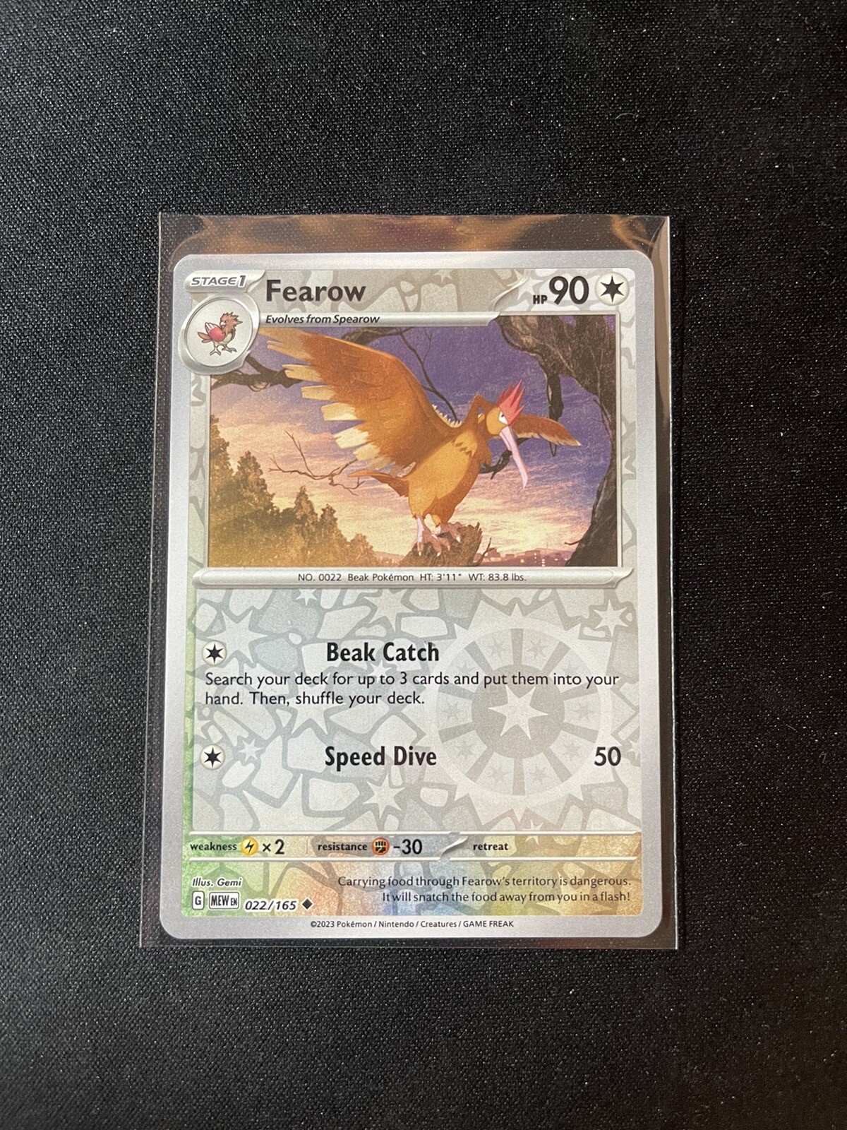 Pokemon - Fearow 022/165 Reverse Holo - Scarlet & Violet 151 NM/M | eBay