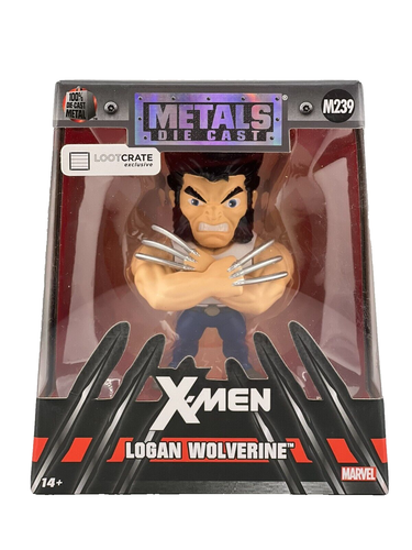 Metals Die Cast Marvel X-Men Logan Wolverine Loot Crate Exclusive M239 ...